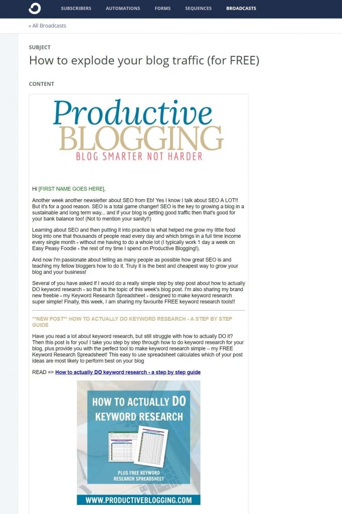 ConvertKit vs MailChimp – which is best for your blog? - Productive ...