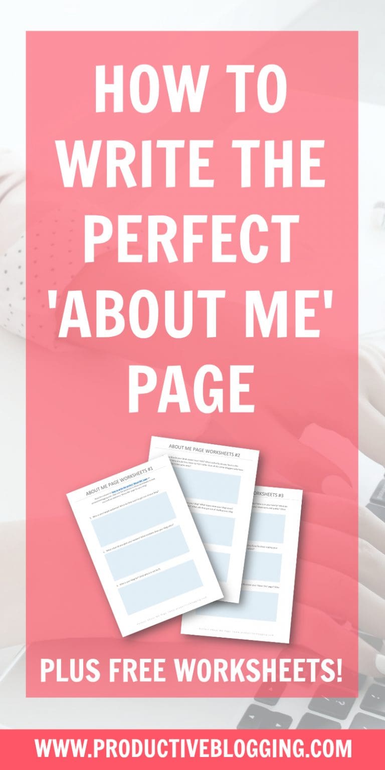 How to write the perfect ‘About Me’ page for your blog (with examples ...